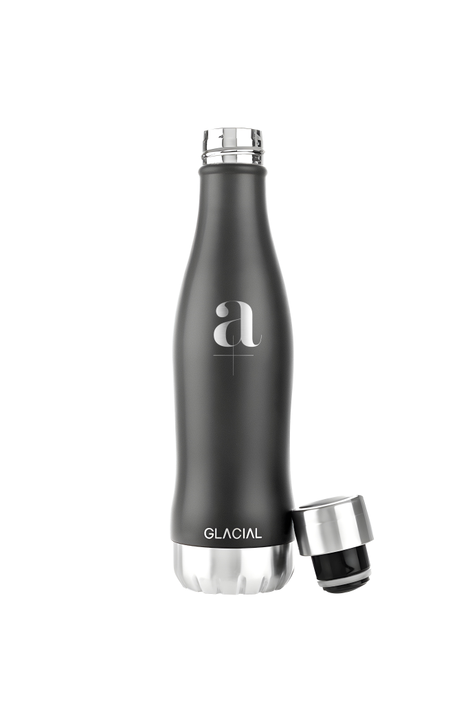 A+ Glacial flaska 400 ml svart | Alpha Plus